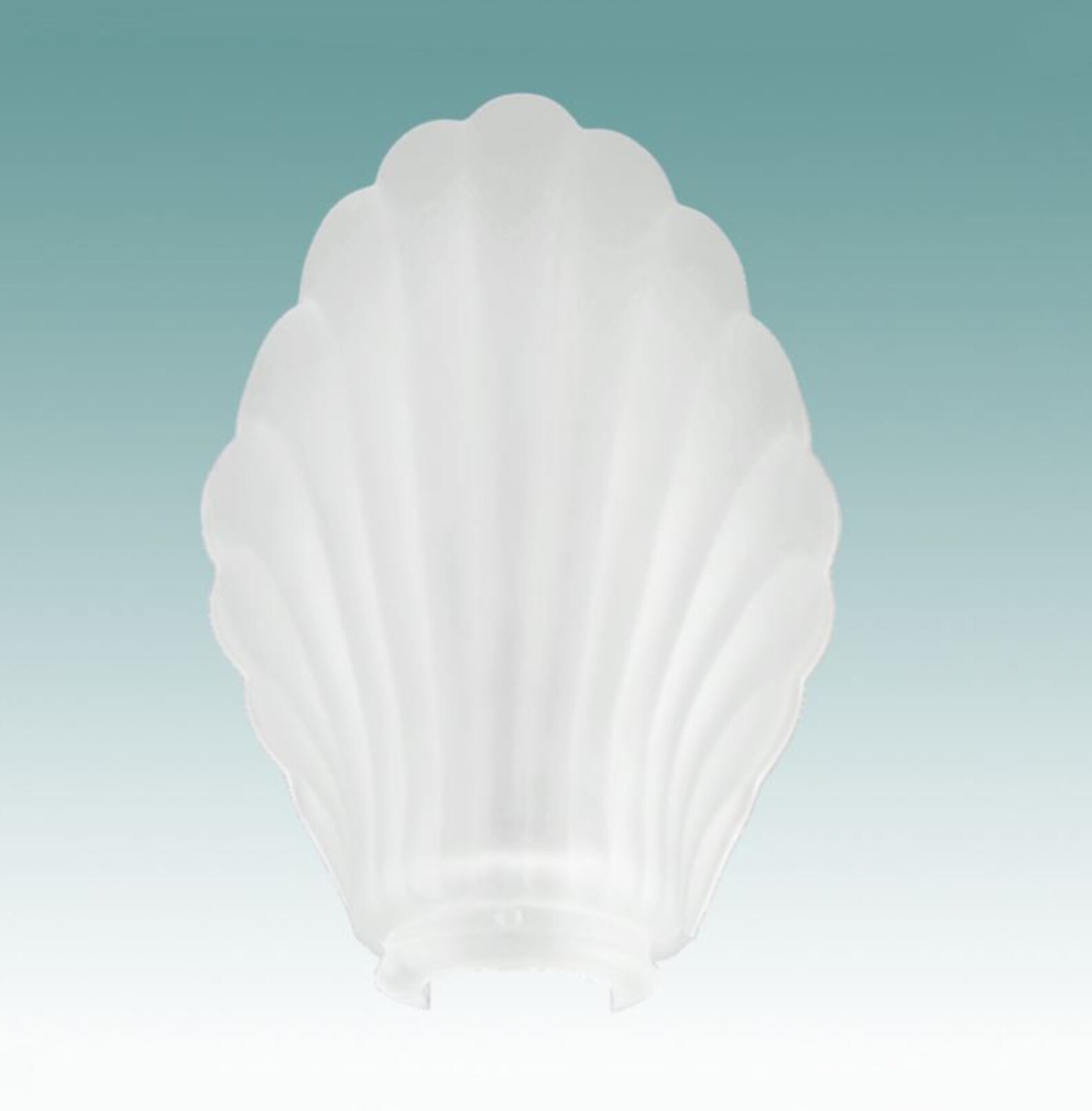 New Old Stock Clear Frosted Clam Shell Desk Lamp Fixture Shade - Etsy