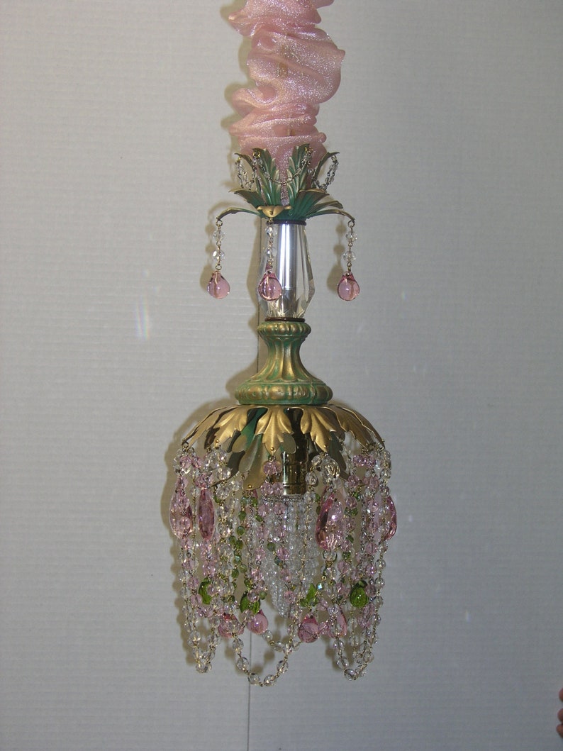 Rose Hanging Light Pendant Sconce Custom Made for You. Great for ...