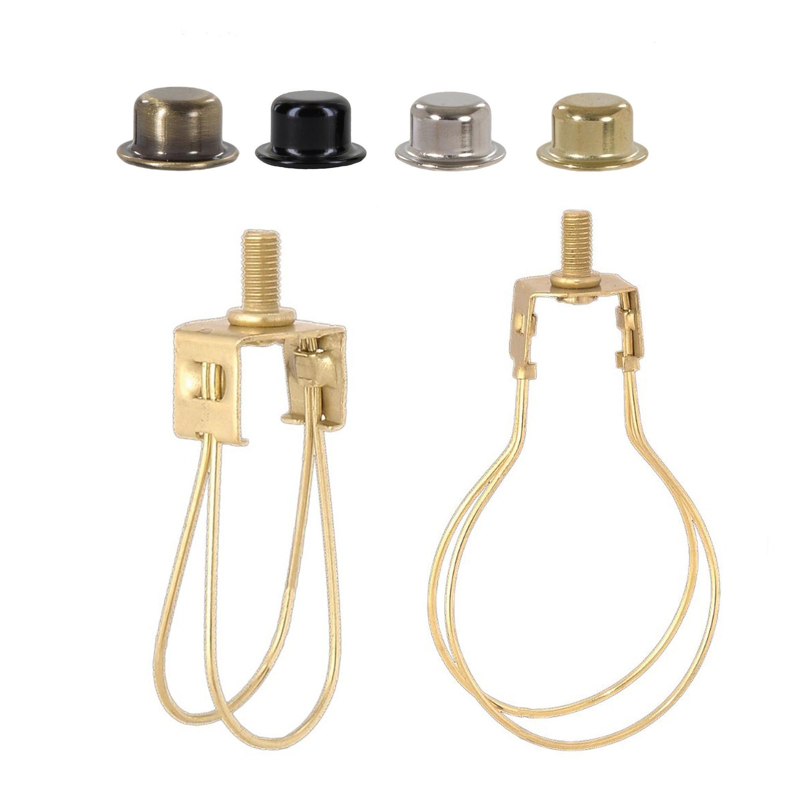 Lamp Shade Adapter clips Onto Bulbs No Harp Needed Round or - Etsy