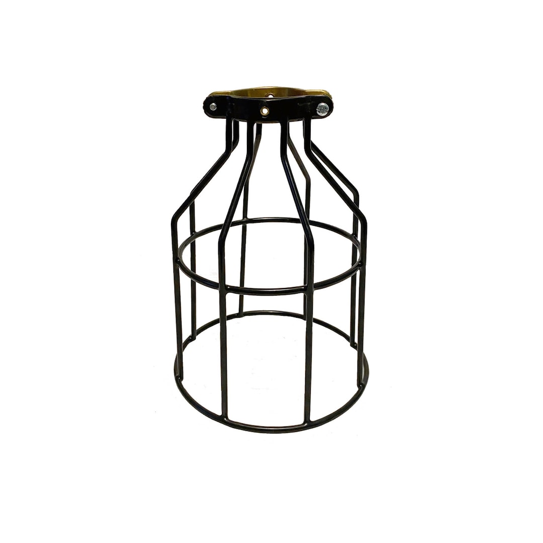Industrial Vintage Bulb Guard Cage Lamp Shade, Hanging Pendant Metal ...