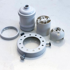 DIY Kit -shade Holder, Cover and Socket ~ Decorative White Powder ...