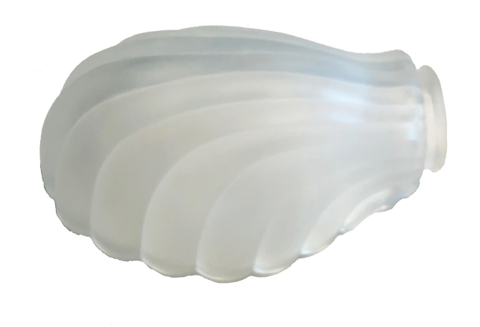 New Old Stock Clear Frosted Clam Shell Desk Lamp Fixture Shade - Etsy