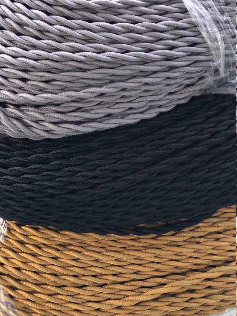 25' FEET of Twisted Cotton Cloth Covered Electrical Wire - Etsy