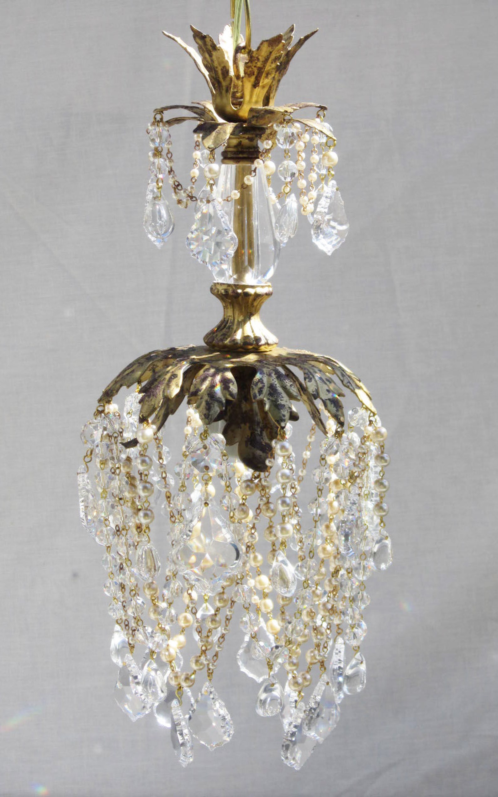 Rose Pendant Light Custom Made for You. Great for Bathroom, Closet ...