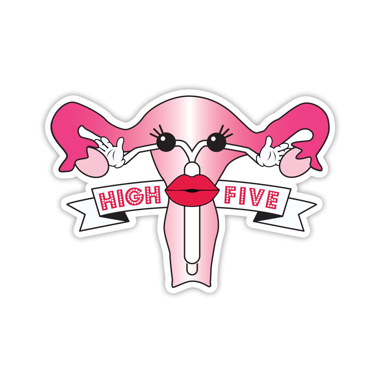IUD Hight Five (sticker) - Etsy