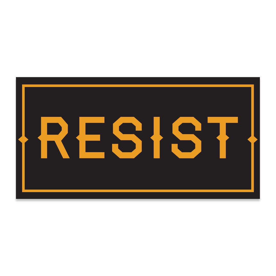 RESIST (bumper Sticker) - Etsy