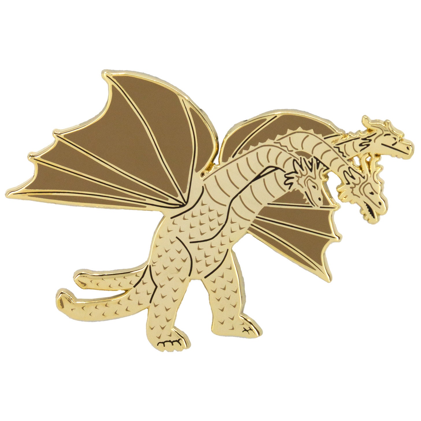 King Ghidorah enamel Pin - Etsy