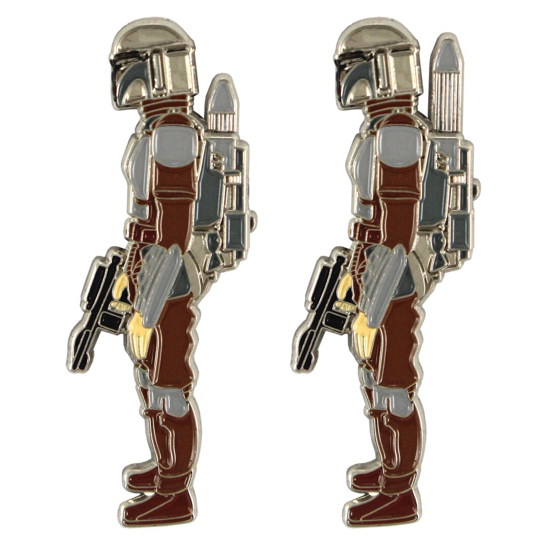 Rocket Firing Mando (moving Enamel Pin) - Etsy