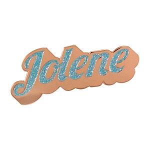 Jolene [white or Blue] (enamel Pin) - Etsy