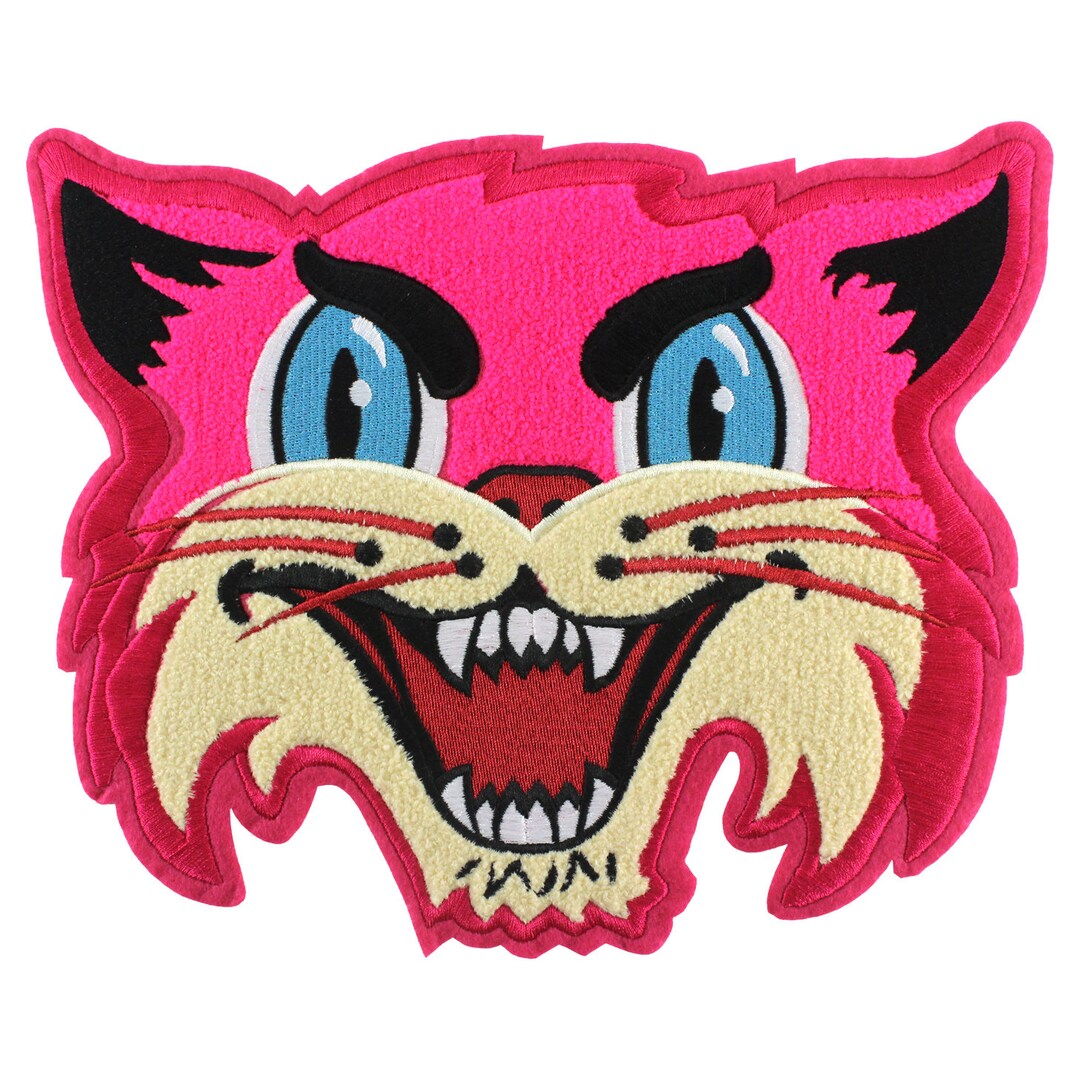Pink Cat (chenille Back Patch) - Etsy
