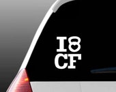I Love CF Car Window Decal - Etsy