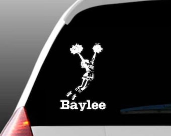 Personalized Cheer Decal - 4 X 5 Inch. Perfect for Your Car or Laptop ...
