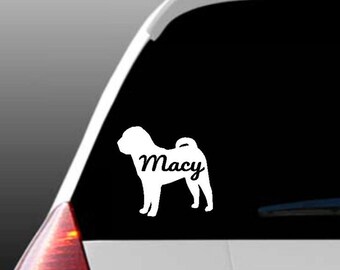 I Love My Shar-pei/shar-peis Car Window Decal - Etsy