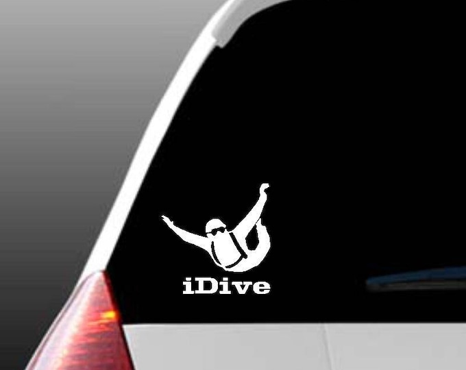 Idive Skydiving Car Window Decal - Etsy