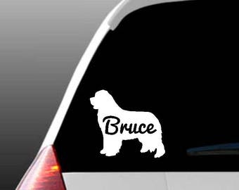 Newfoundland Dog Car Decal - Etsy