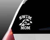Swim Mom Dad or Grandparent Car Window Decal - Etsy