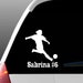 Personalized Soccer Car Window Decal - Etsy