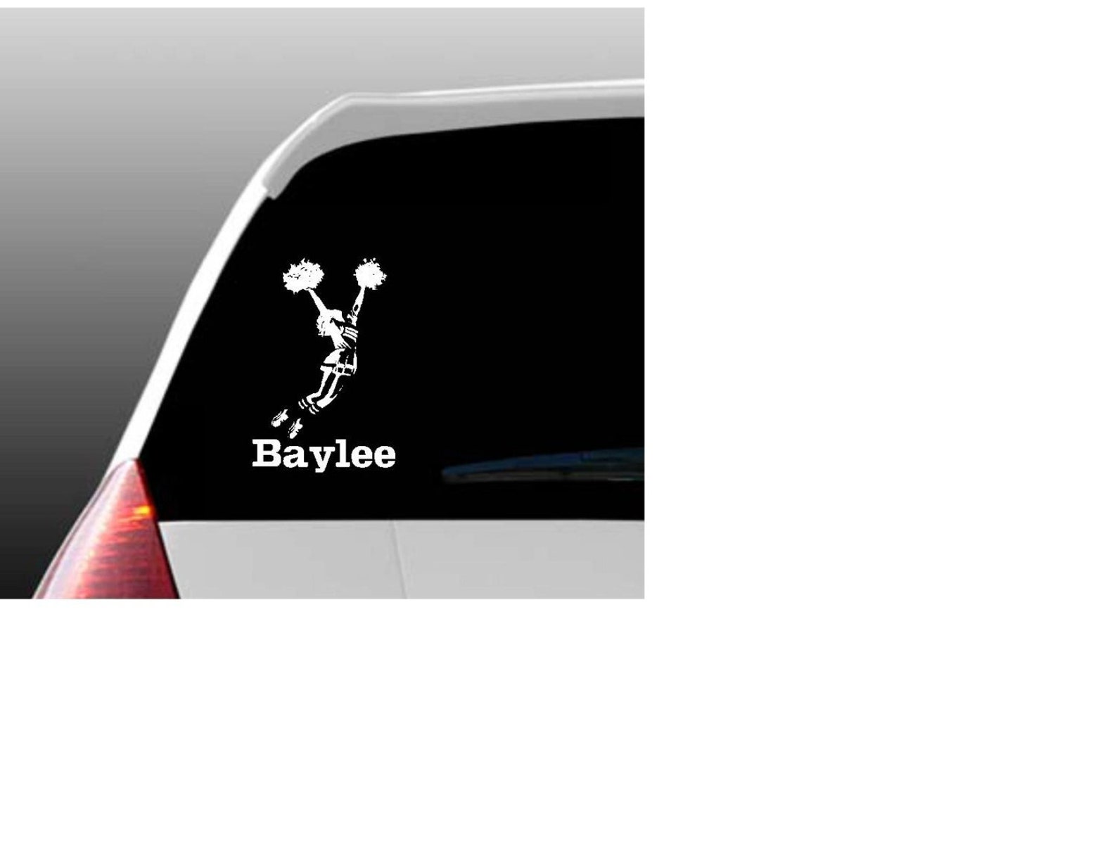 Personalized Cheer Car Window Decal - Etsy
