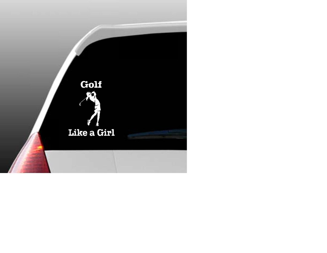 Golf Like a Girl Car Window Decal - Etsy