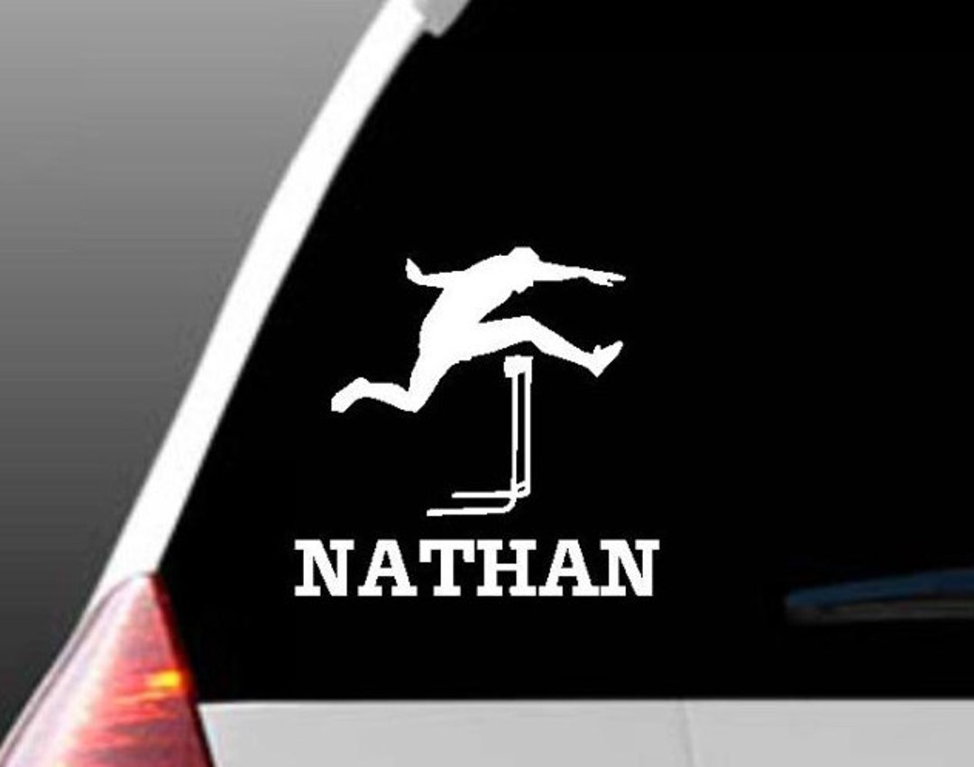 Personalized Multi-event Track and Field Car Window Decal - Etsy