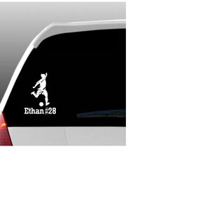 Personalized Soccer Car Window Decal - Etsy
