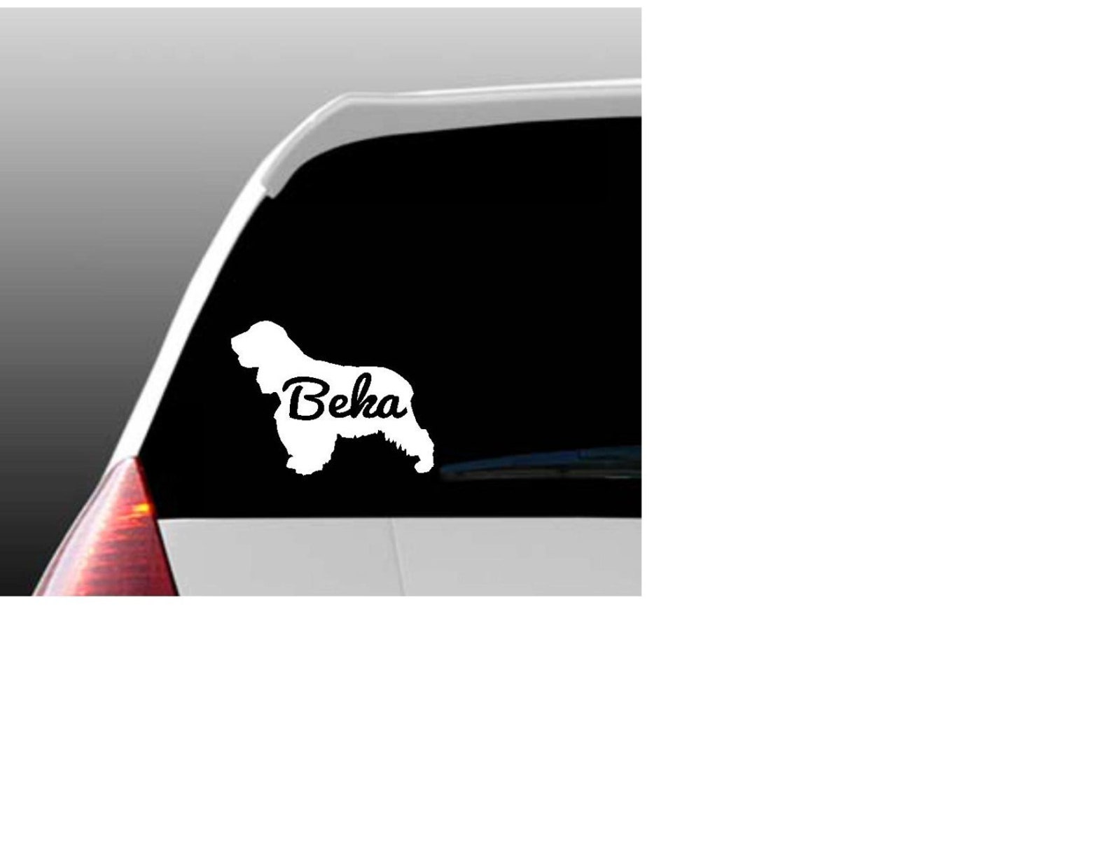 Personalized Cocker Spaniel Car Window Decal - Etsy