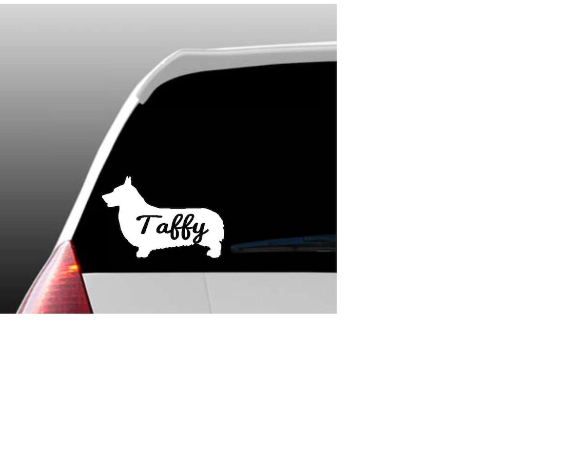 Personalized Corgi Car Window Decal - Etsy
