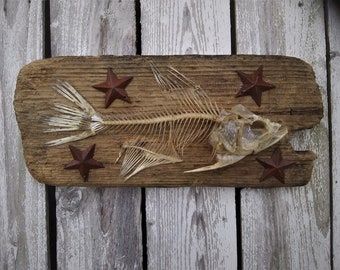 Fish Skeleton Metal Art - Etsy