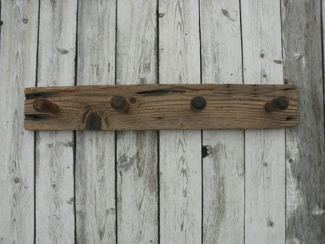 Hacksaw Coat Rack, Weathered Wood Coat Rack, Coat Rack, Weathered Wood ...