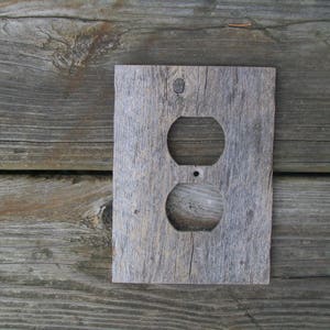 Weathered Wood Outlet Cover, Outlet Cover, Barn Wood, Drift Wood ...