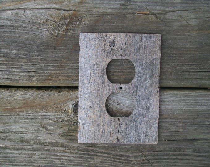 Weathered Wood Outlet Cover, Outlet Cover, Barn Wood, Drift Wood ...