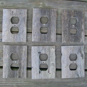 Weathered Wood Outlet Cover, Outlet Cover, Barn Wood, Drift Wood ...
