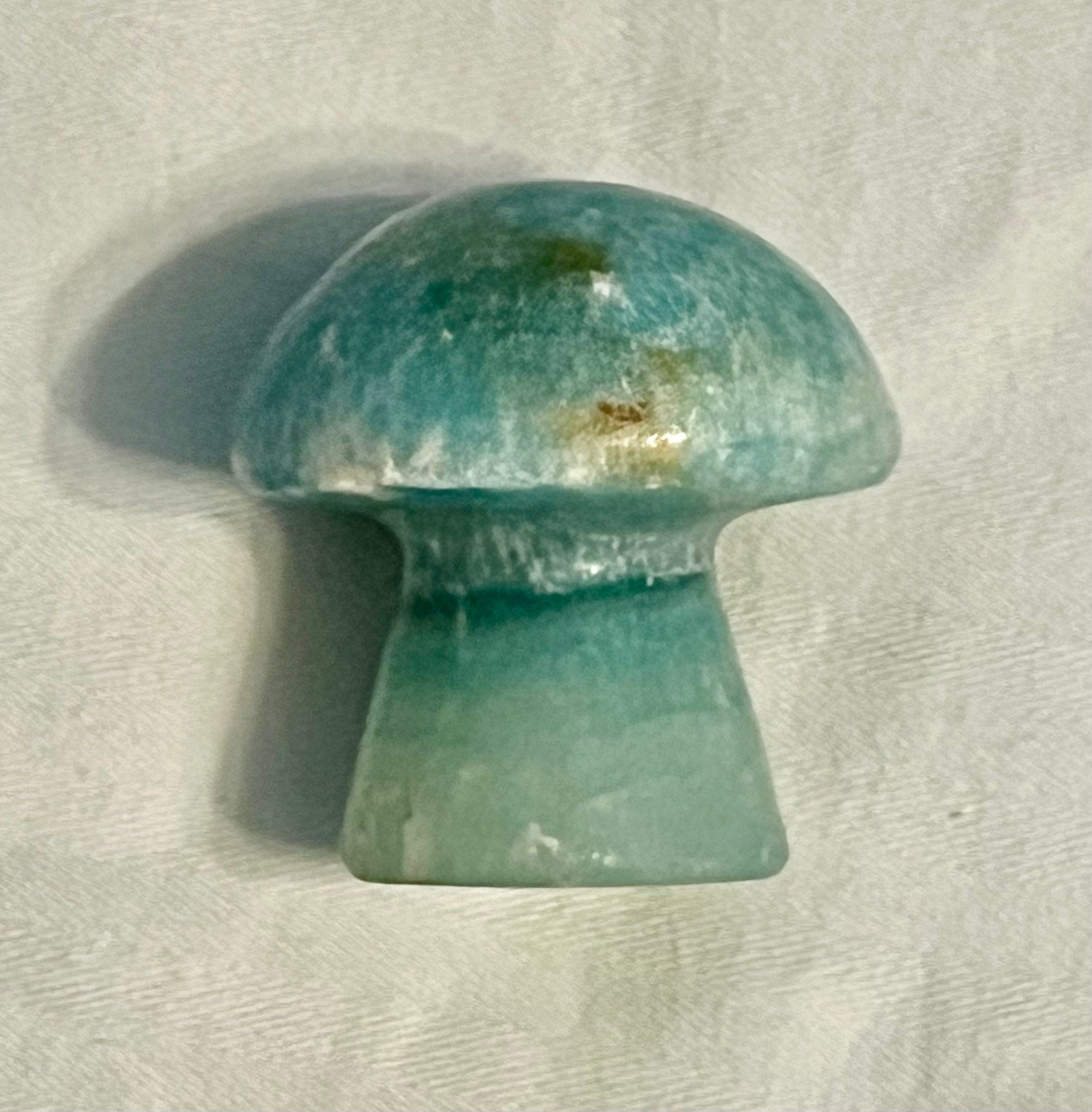 Carved Agate Stone Mushroom Paperweight Garden Accent - Etsy