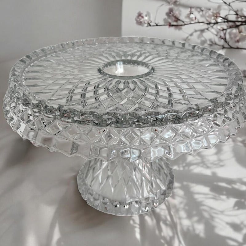 Crystal Cake Stand - Etsy