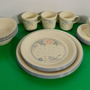 Corelle SYMPHONY 20-pc Dinnerware Set Made in USA Floral - Etsy