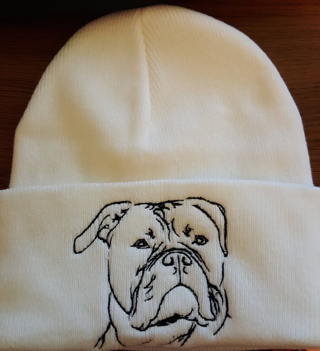 American Bulldog Breed Knit Hat (hat Only) - Etsy