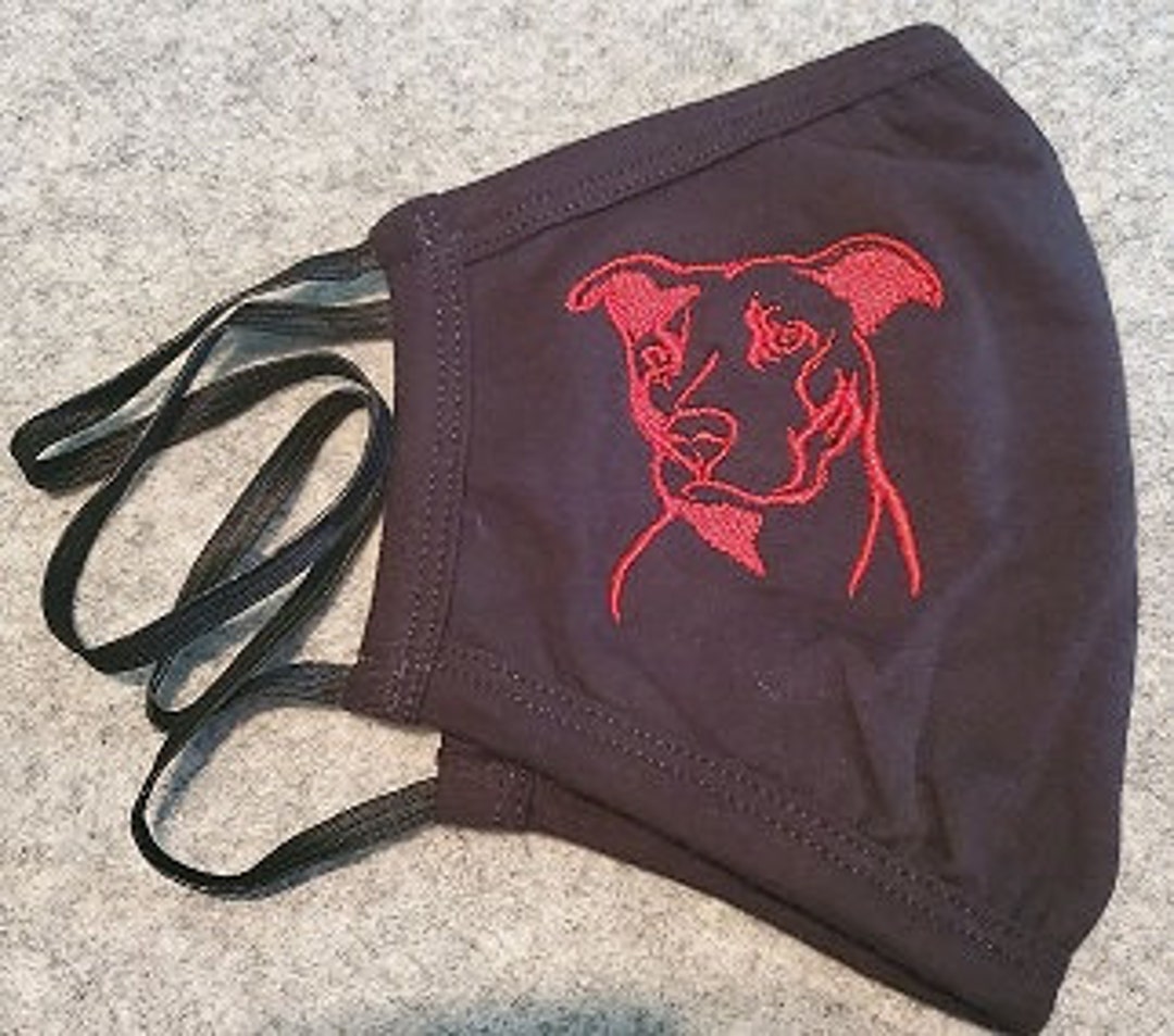 Pitbull Face Mask - Etsy