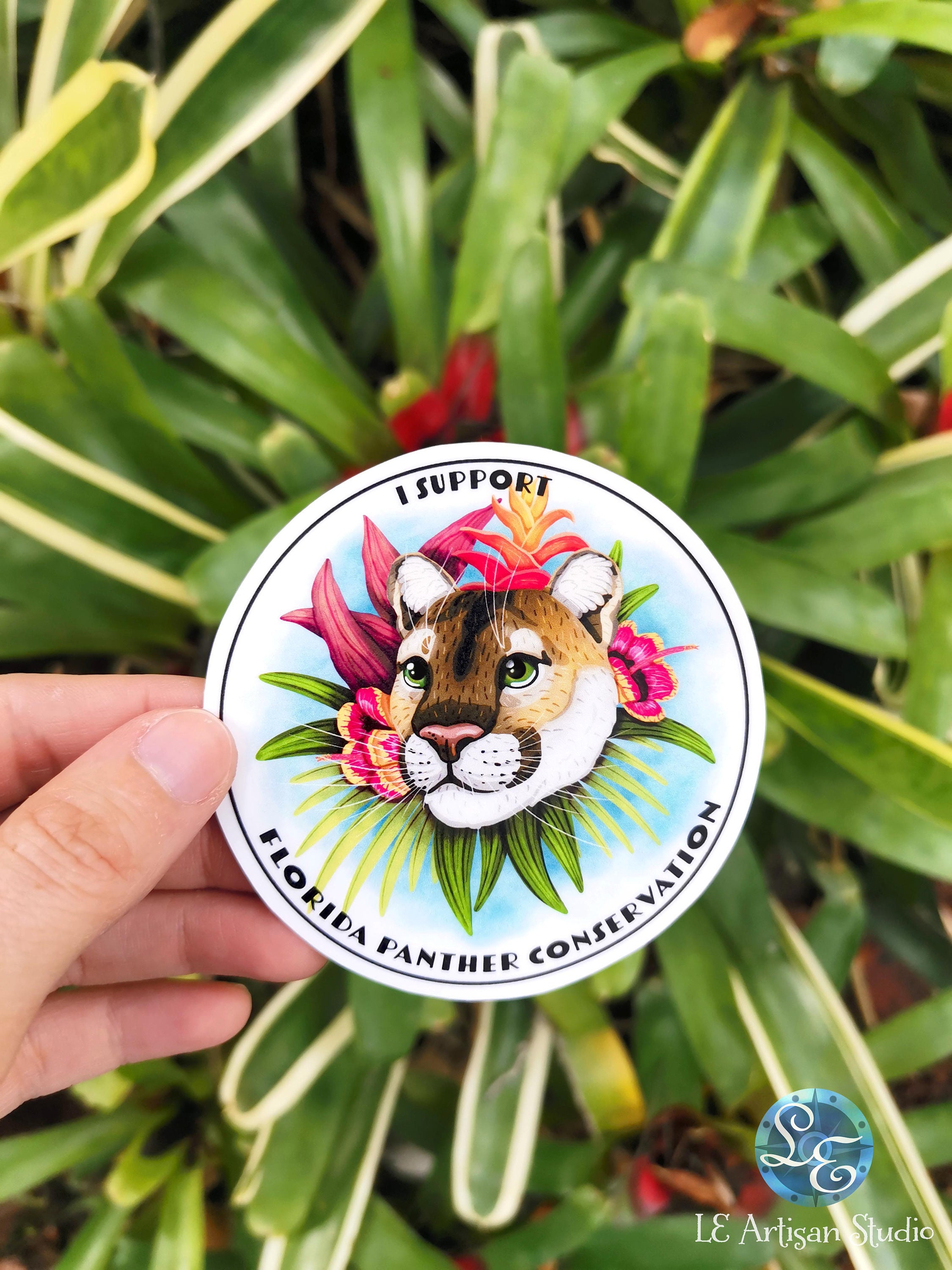 Florida Panther Sticker Animal Sticker Couger Sticker | Etsy