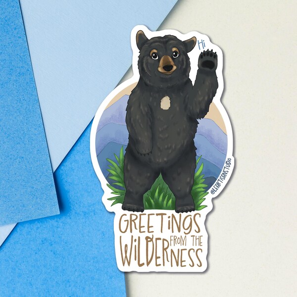 Black Bear Stickers - Etsy