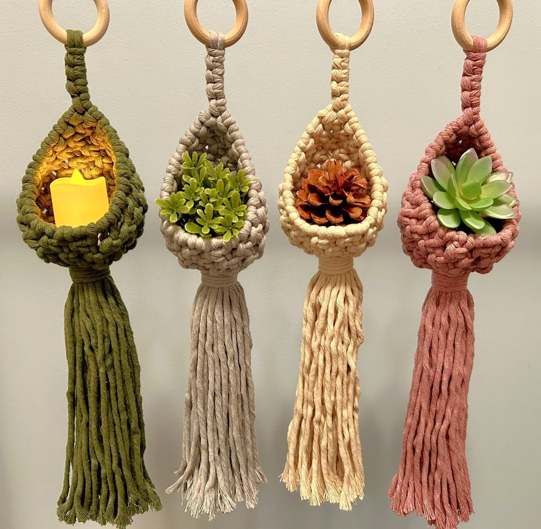 Macrame Hanging Pod - MULTIPLE COLORS AVAILABLE - Etsy
