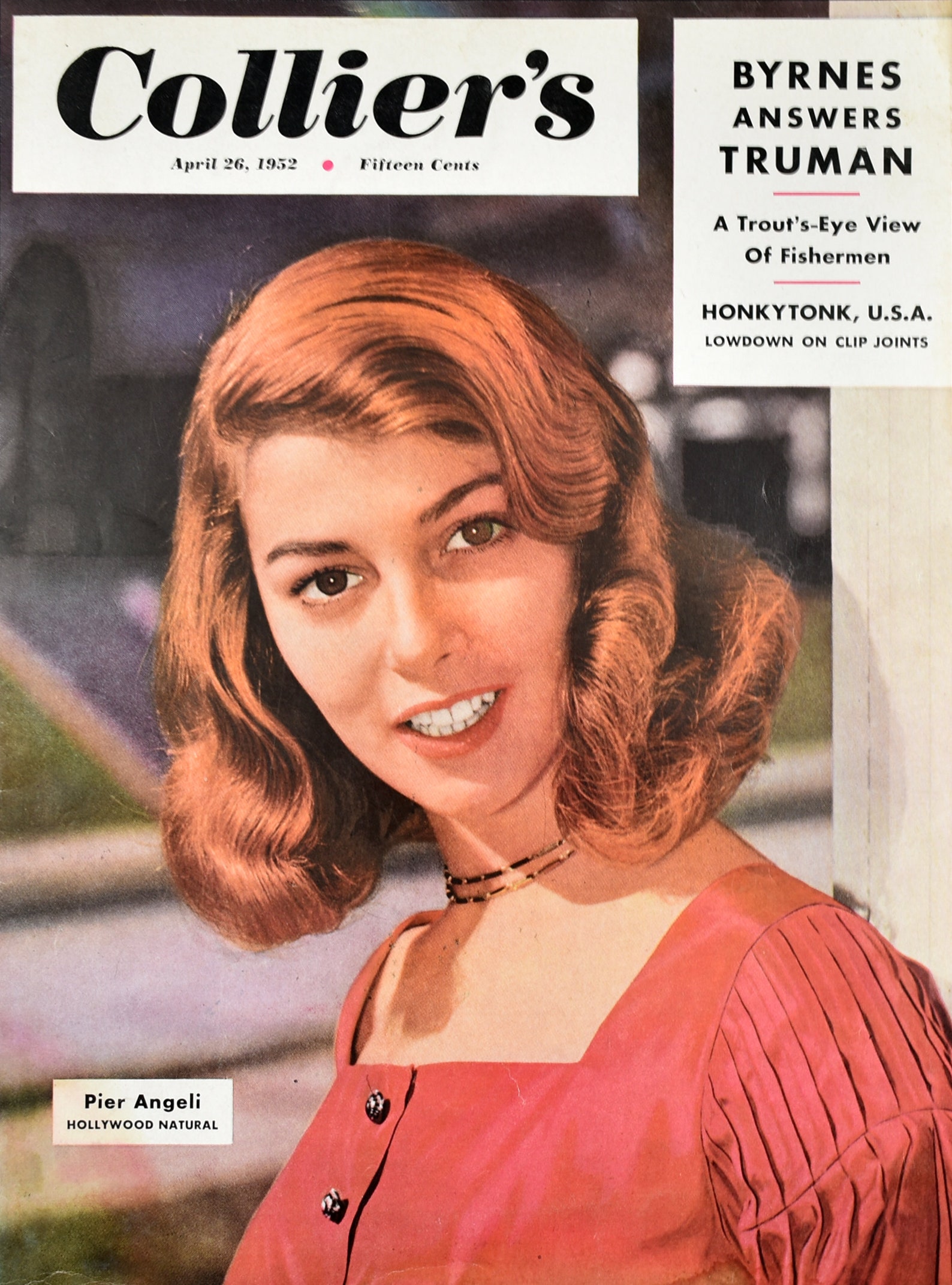 1952 Pier Angeli Collier's Magazine Cover 1950s - Etsy
