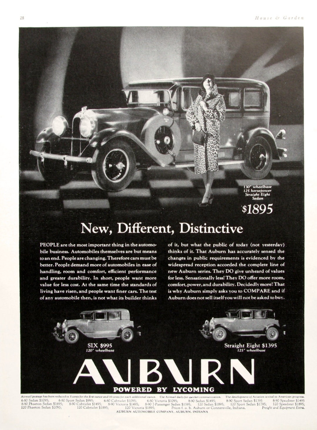 1929 Auburn Straight Eight Car, Vintage Auto Ads, Auburn Lycoming ...