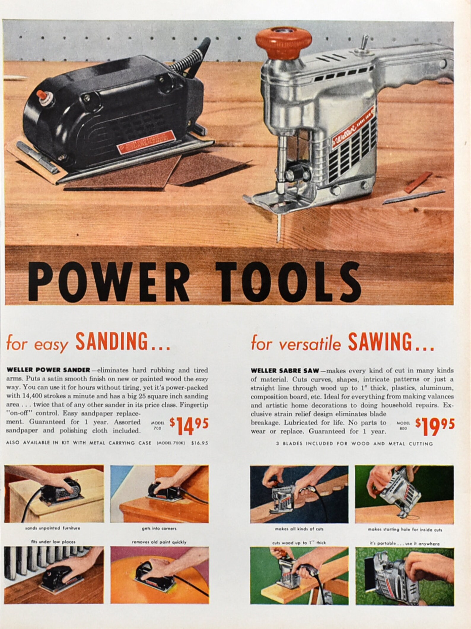 1957 Weller Power Tools Ad 1950s Workshop Decor Gift for | Etsy