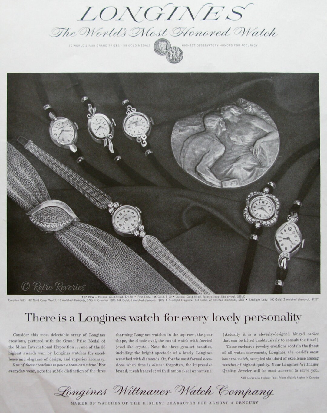 1962 Longines Vintage Watch Ad, 1960s Jewelry Ads, Watch Collector Gift ...