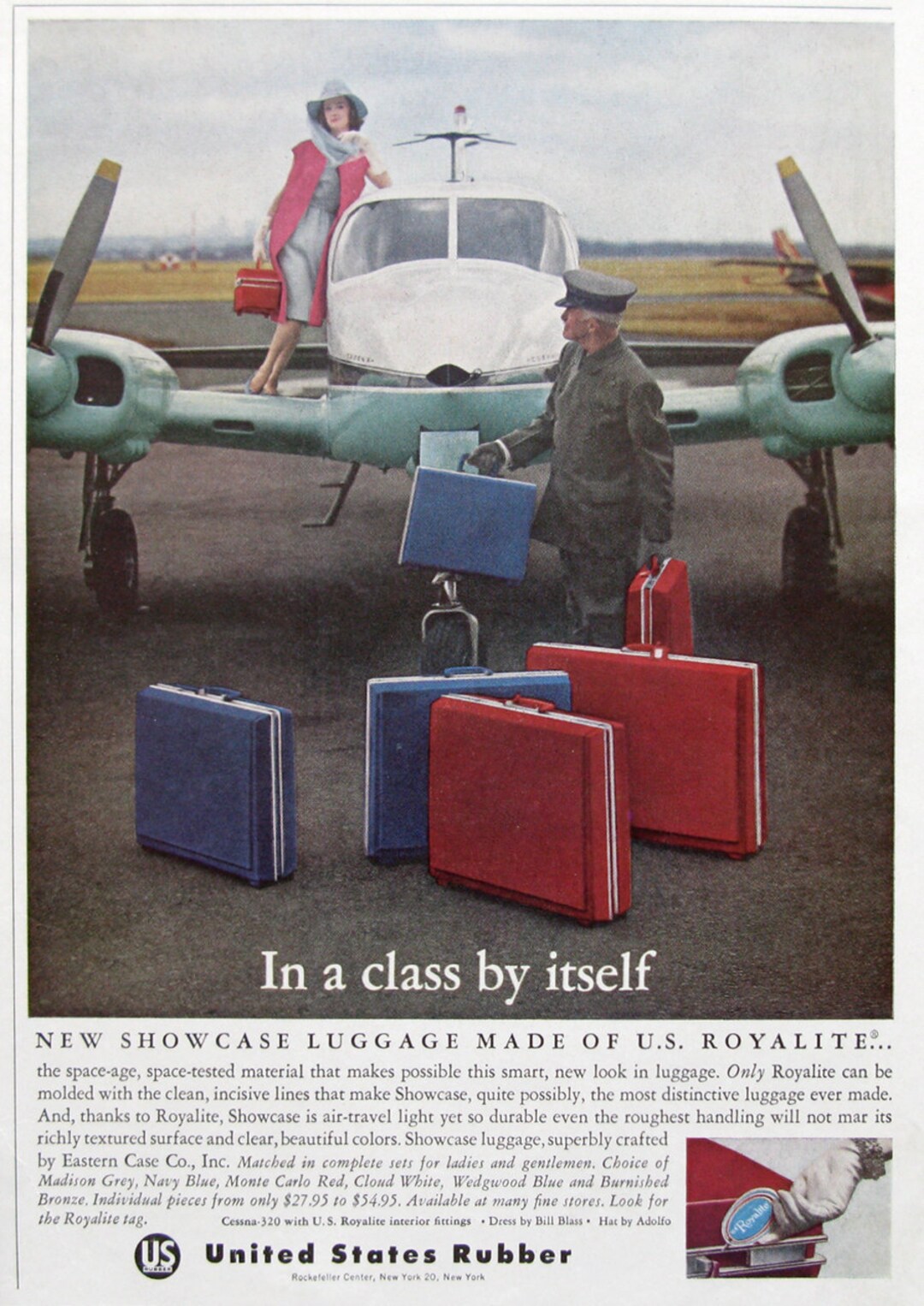 1963 US Royalite Showcase Luggage Ad United States Rubber - Etsy