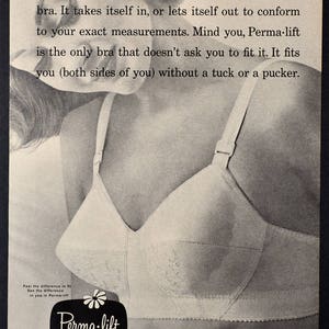 1963 Perma Lift Bra Ad 1960s Lingerie Ads 60s Inspired - Etsy