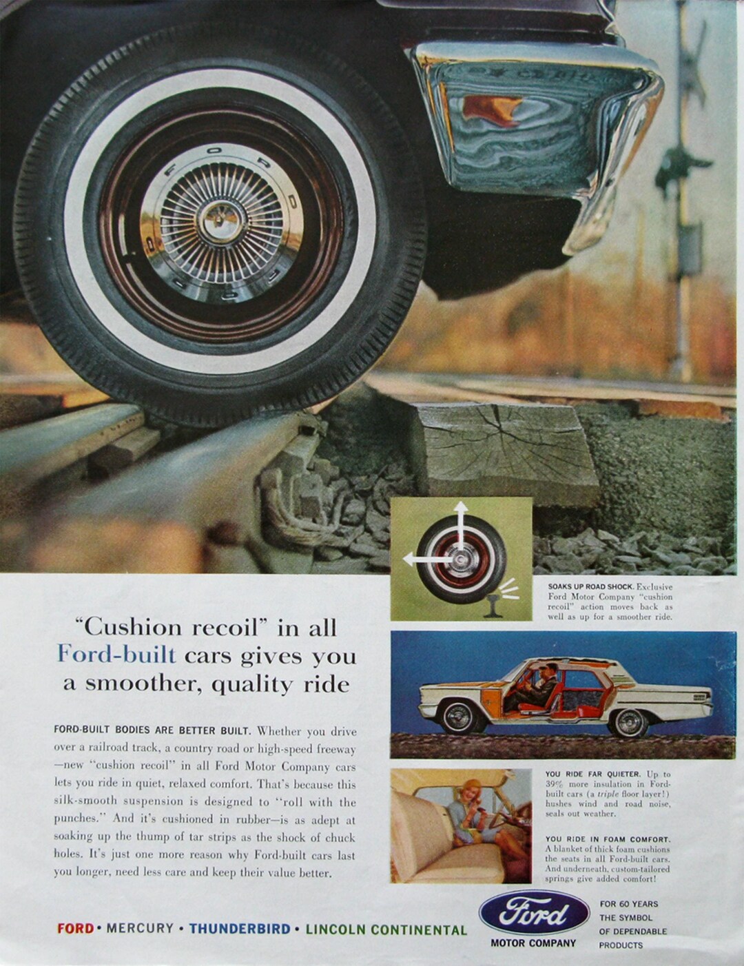 1963 Advertising, Ford Motor Company, Vintage Ads, Blue and Gold Man ...