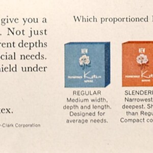 1963 Kotex Ads, 1960s Teenage Girl Maxi Pads Advert, Whimsical Health ...