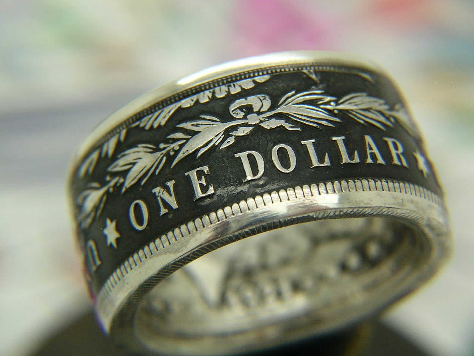 Morgan Silver Dollar Coin Ring New Double Banding - Etsy