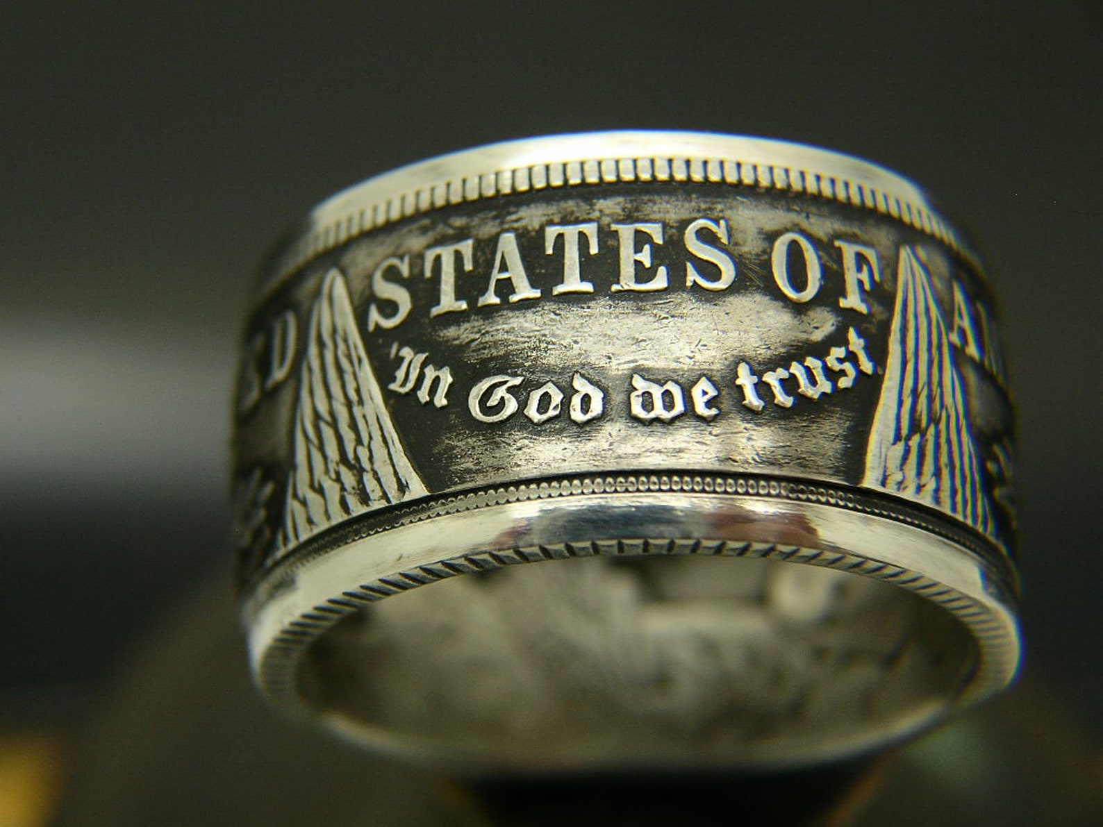 Morgan Silver Dollar Coin Ring New Double Banding - Etsy